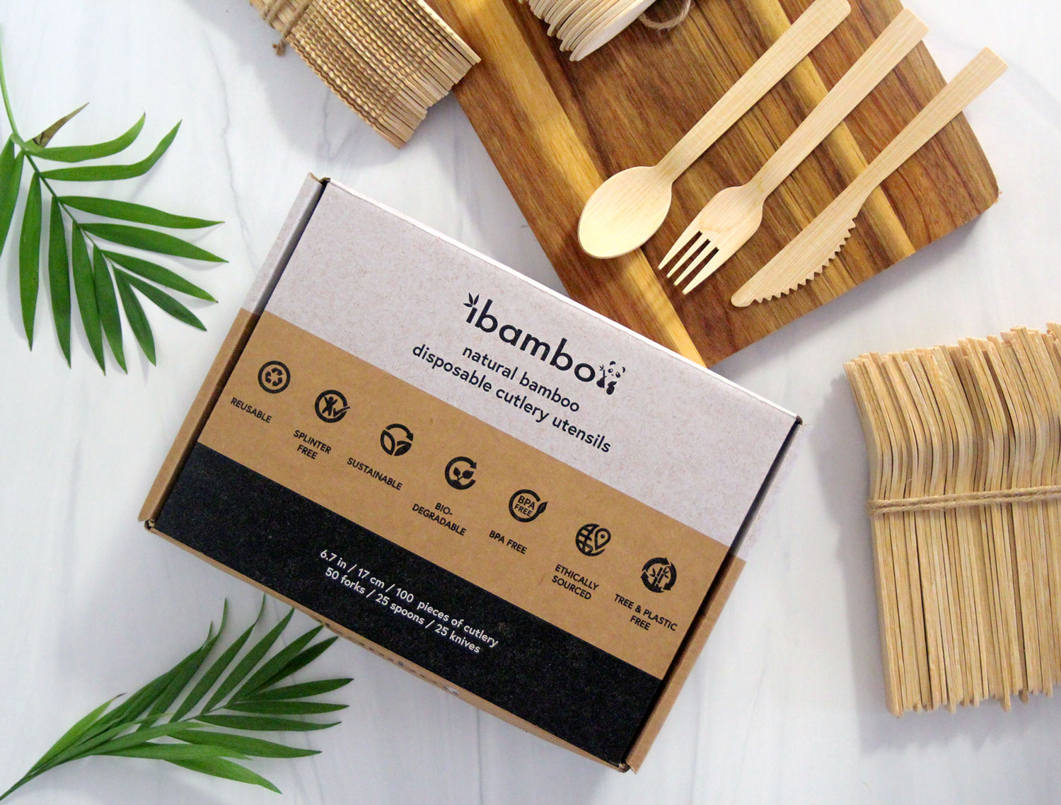 Bamboo Cutlery | Bamboo Eating Utensils | ibambo